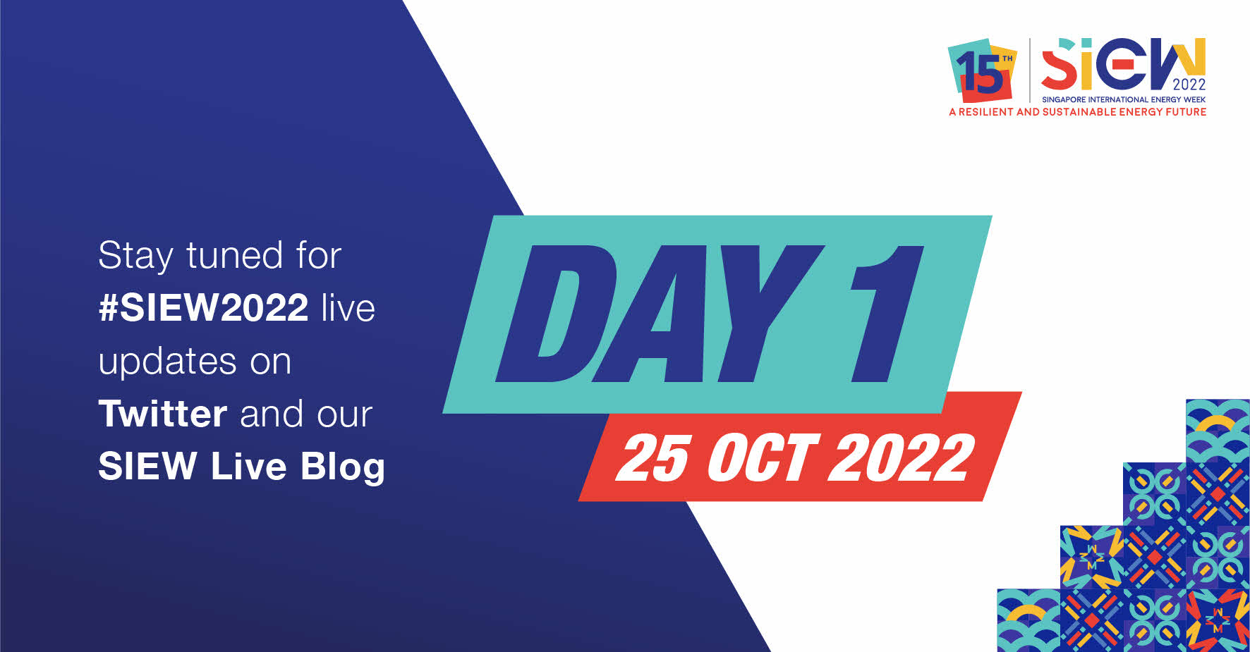 Welcome to Day 1 of SIEW 2022