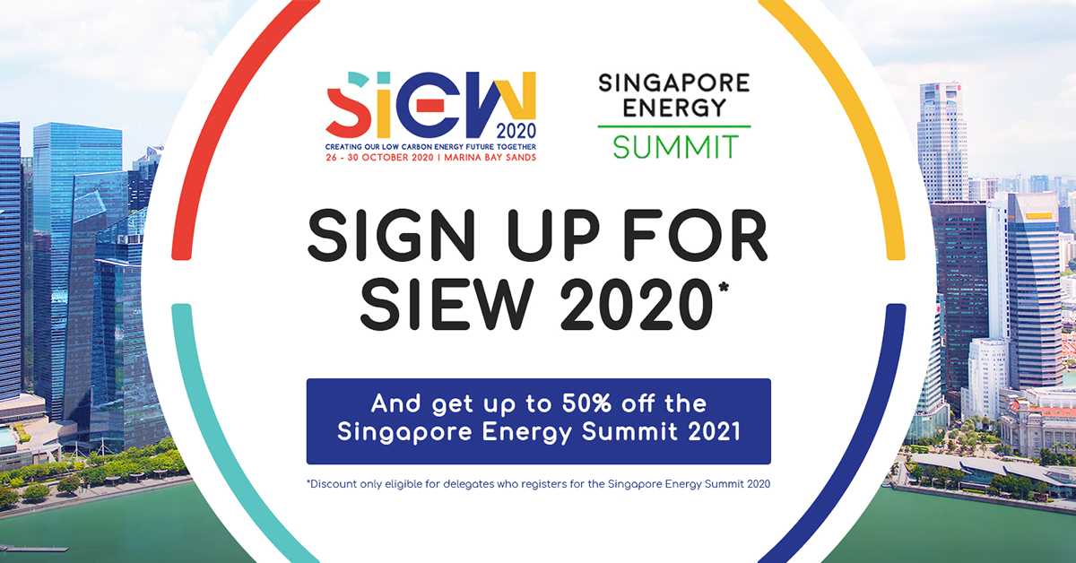 4 Weeks Left to Join Our Energy Leaders at SIEW 2020!